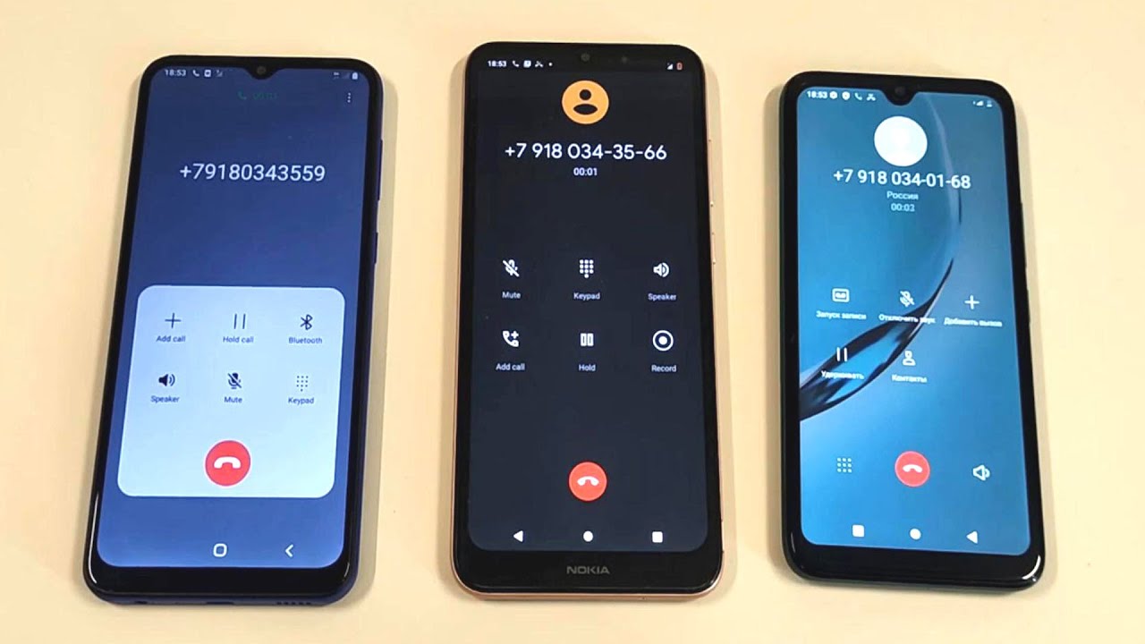 Galaxy A03 Core vs itel A48 vs Nokia C20 Incoming Call - YouTube