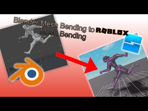 This is a mesh bending run animation in roblox