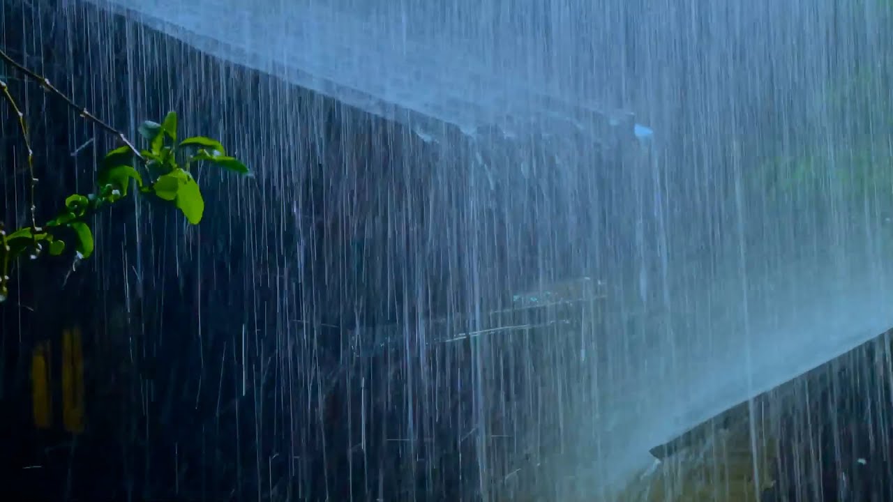 10 Hours of Gentle Rain for Sleep and Relaxation | Heavy Rain and ...