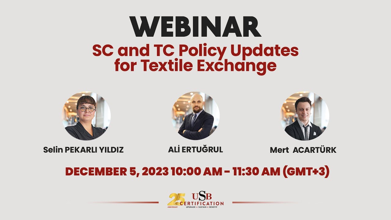 WEBINAR | SC and TC Policy Updates for Textile Exchange - YouTube
