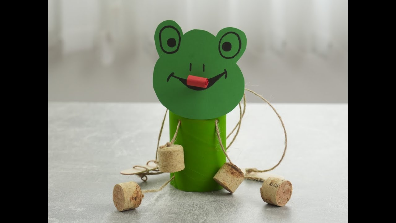 How to Make a Frog Marionette Puppet Step-by-Step - YouTube