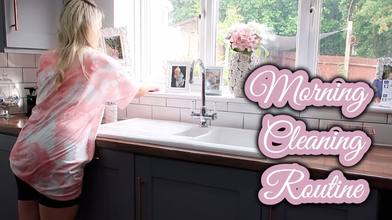 MORNING CLEANING ROUTINE OF A MUM | ellie polly - YouTube