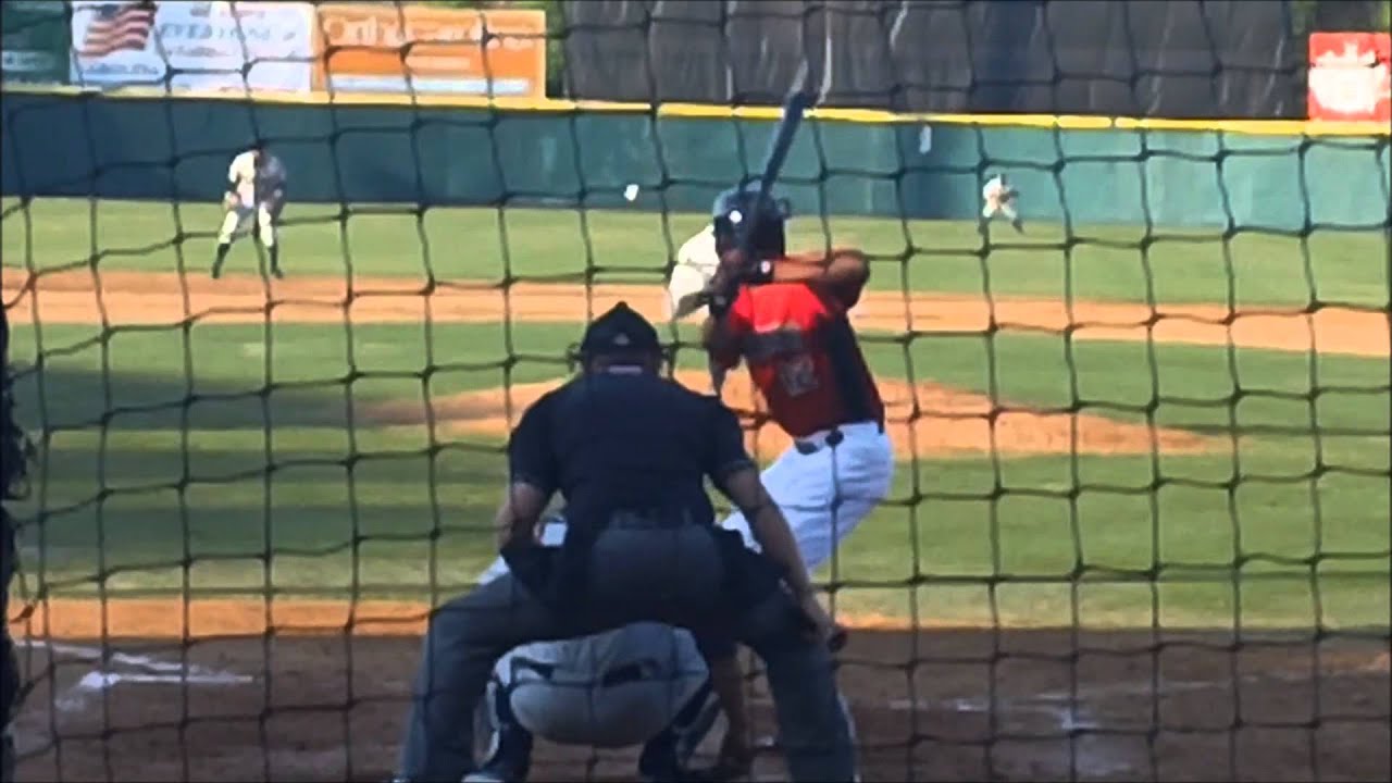 Charleston RHP Taylor Garrison vs. Hickory DH Nomar Mazara, 4.21.13 ...