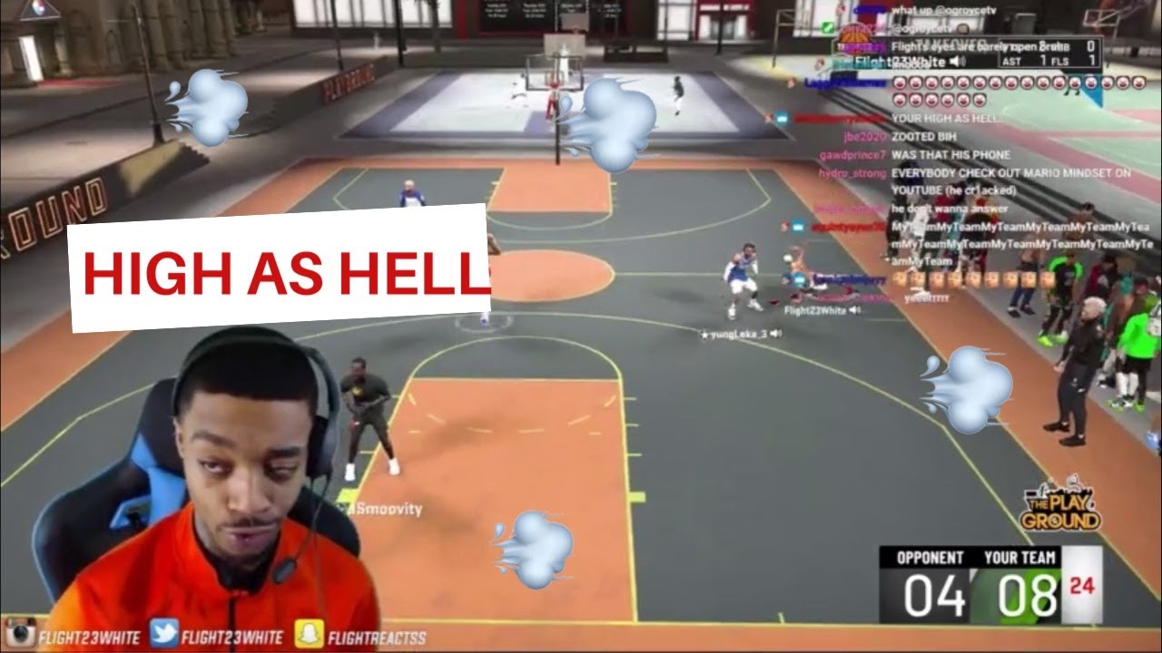 Flightreacts HIGH AF while playing Randoms | NBA2K20 - YouTube