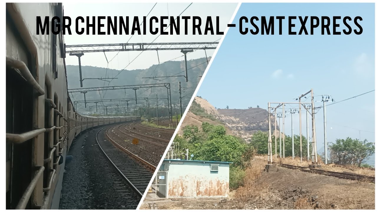 MGR Chennai Central - CSMT EXPRESS.... MUST WATCH TILL LAST BEAUTIFUL ...