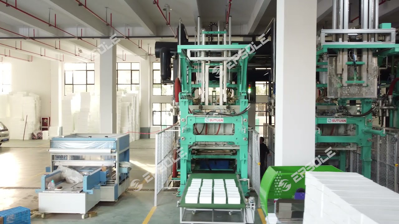 EPS foam factory and eps machine - YouTube