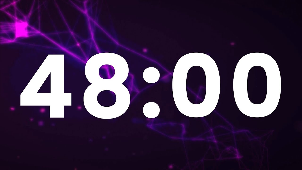 48 Minute Timer - 2880 seconds Timer - countdown - clean and simple ...