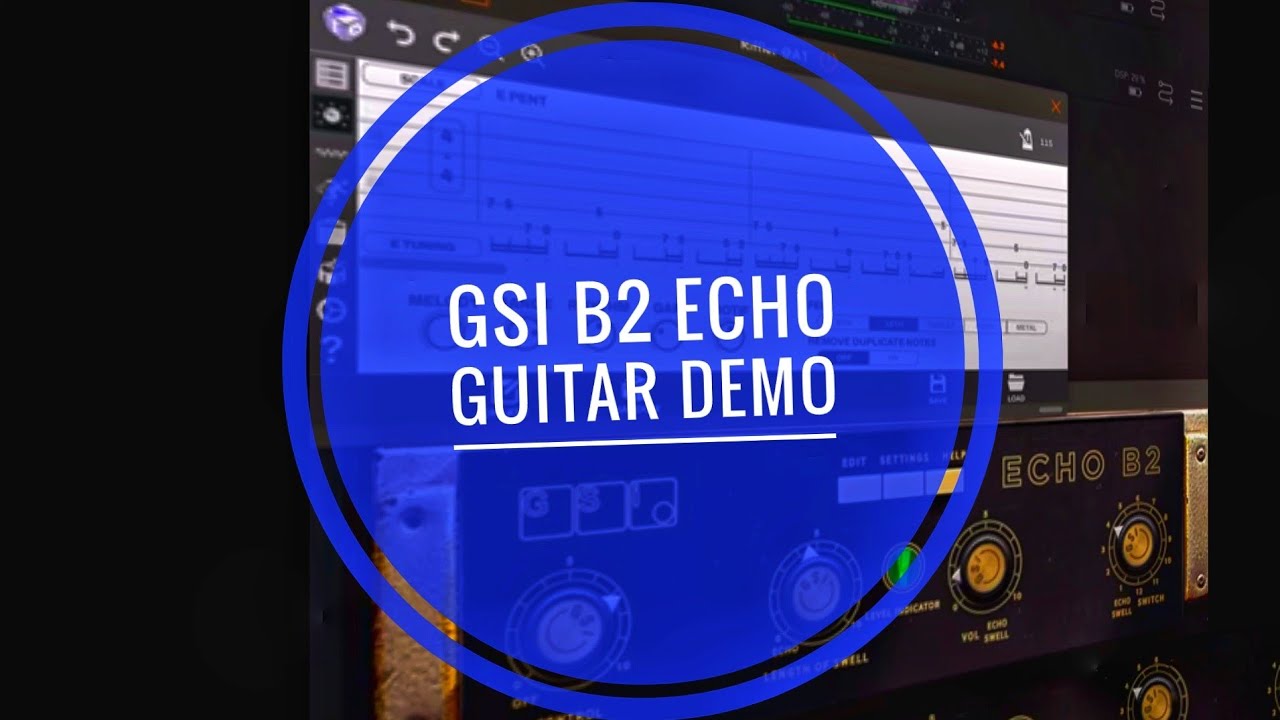 GSi Echo B2 (Binson Echorec Retro Tape Echo) on Guitar & Drums (Riffler Beta!) - YouTube