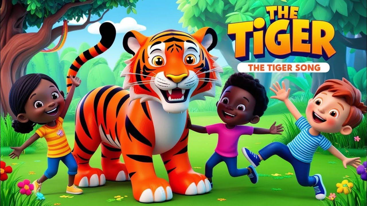 "🎵 Roar Like a Tiger! 🐯 The Ultimate Kids' Nursery Rhyme Song for ...