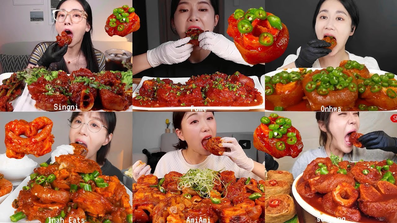 Spicy Beef Feet ASMR Braised Beef Feet Spicy Sauce 🌶️🔥 Compilation ‼️ ...