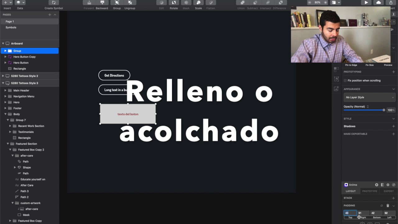 Como Crear Botones Dinamicos en Sketch - YouTube