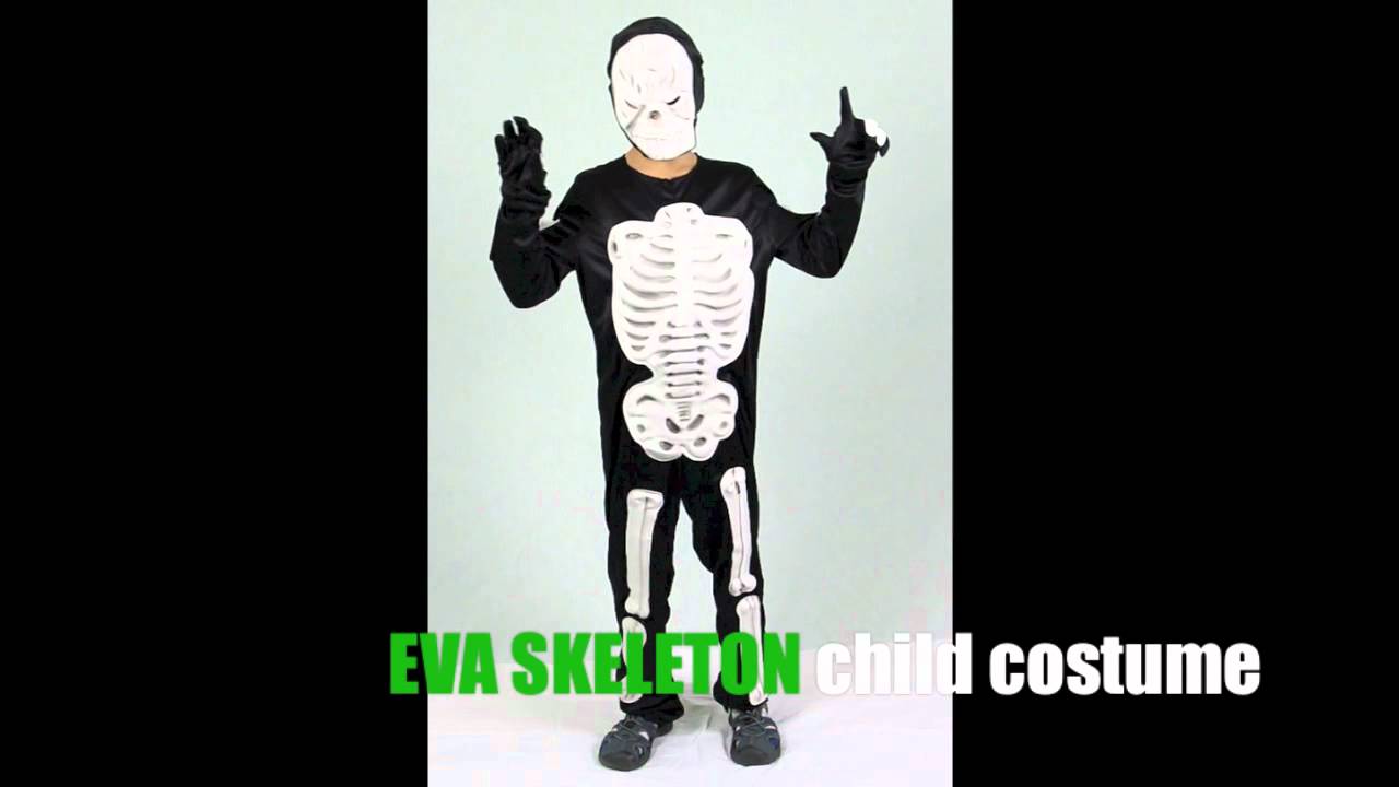 Rubies Eva Skeleton Child Costume | 883821 - YouTube