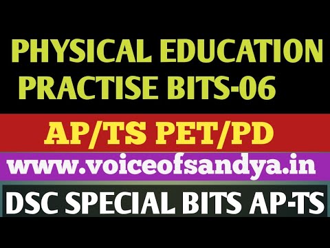 DSC PET/PD PRACTICE BITS|ONLINE EXAMS PRACTISE BITS PHYSICAL EDUCATION|PHYSICAL EDUCATION BITS ...