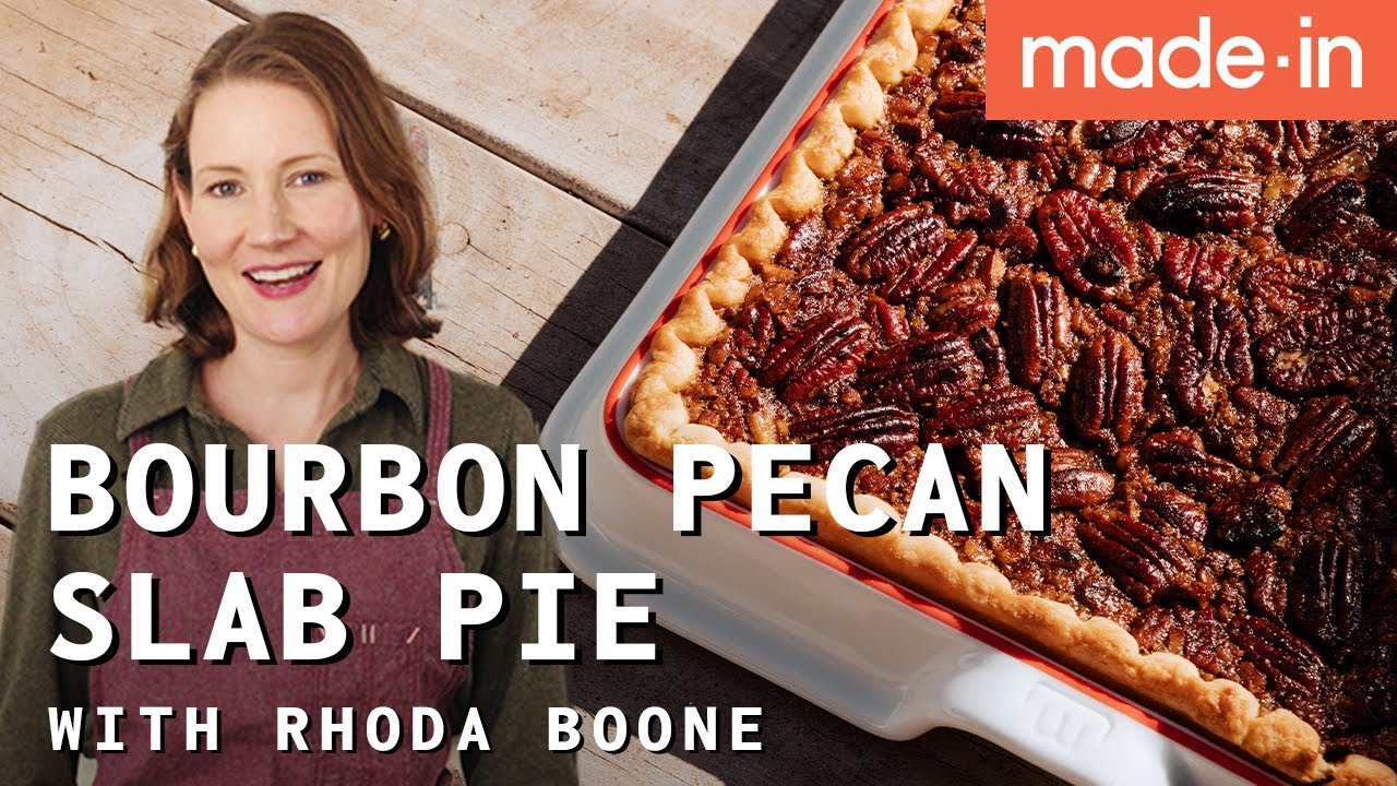 How to Make a Bourbon Pecan Slab Pie with Rhoda Boone - YouTube