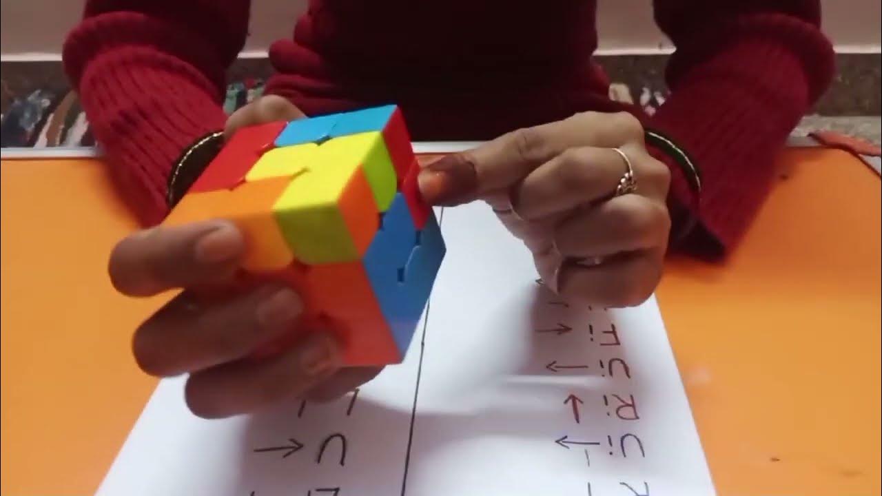 How to Solve a 3x3 2nd layer Rubik's Cube | Easiest tutorial 3x3 Rubik ...