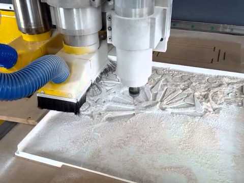 CNC router for pvc sheet - YouTube