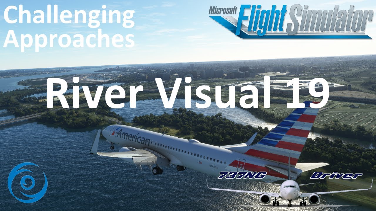 River Visual 19 at DCA | PMDG 737-800 | Real 737 Pilot - YouTube