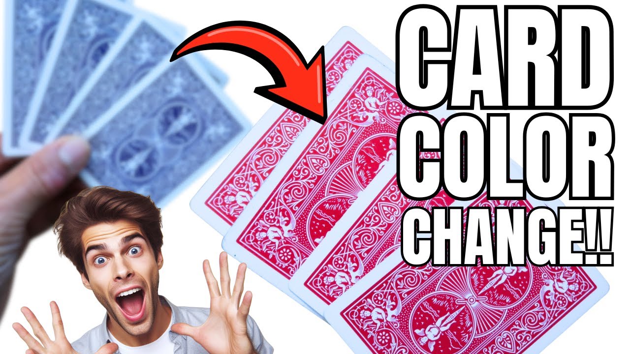INSTANT Card Color Change Trick! Fool Your Friends & Family with 4 ...