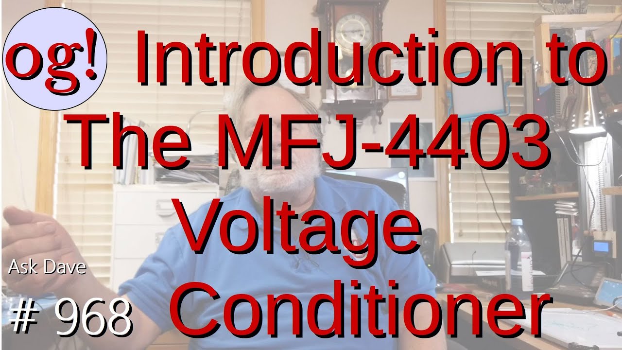 Introduction to The MFJ-4403 Voltage Conditioner (#968) - YouTube