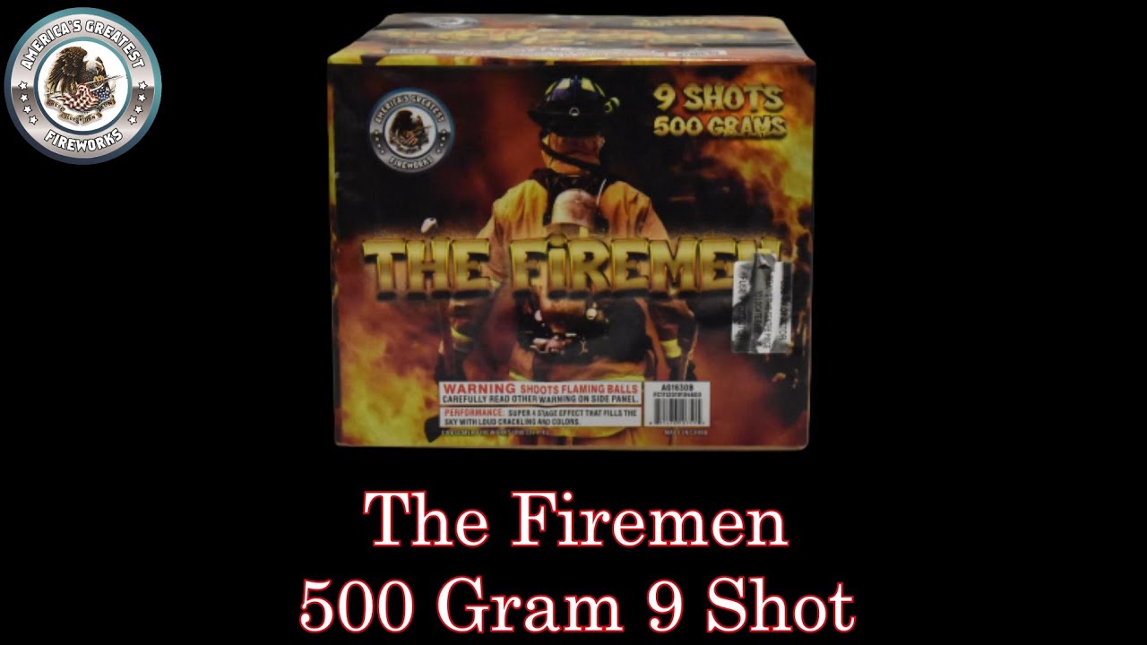 The Firemen | 500 Gram 9 Shot Firework | America's Greatest Fireworks ...