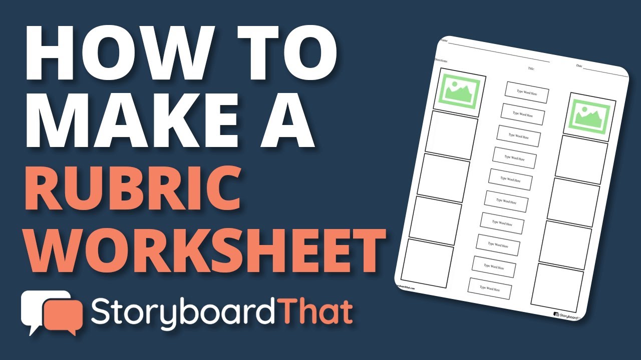 How to make a Rubric Worksheet in the Storyboard Creator - YouTube