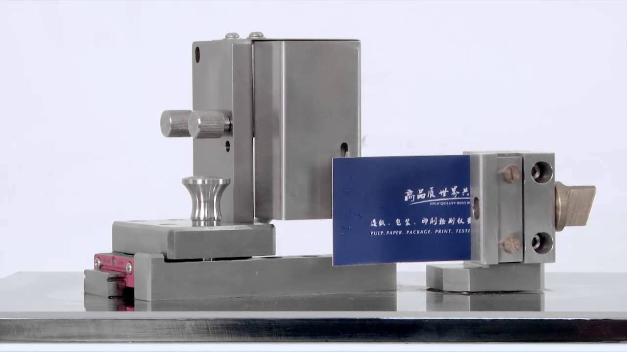 PN ST500 stiffness tester bending stiffness tester - YouTube