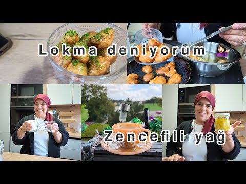 Lokma tatlıdan çok her şeye benzediler💁🏻‍♀️zencefilli yağ mutlaka yapın ❤️