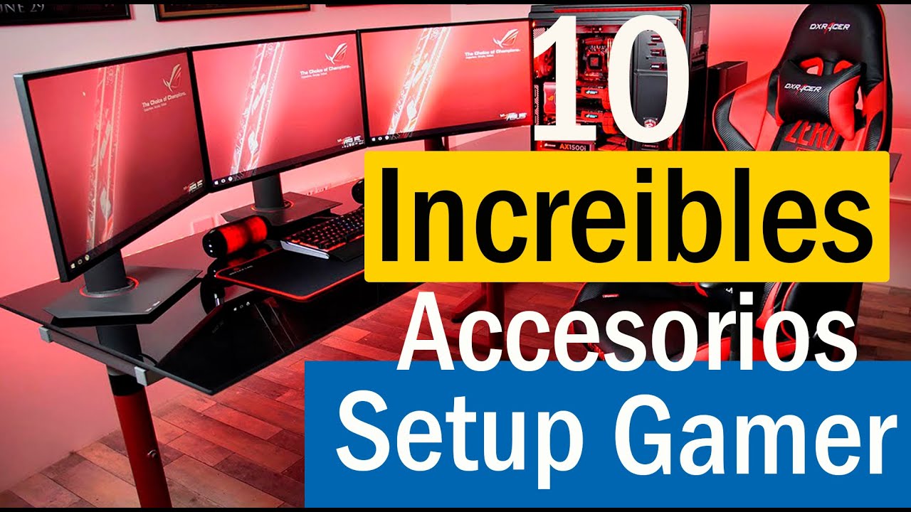 🔴10 INCREIBLES Accesorios para tu Setup GAMER que *NO PUEDEN FALTAR* #1 ...