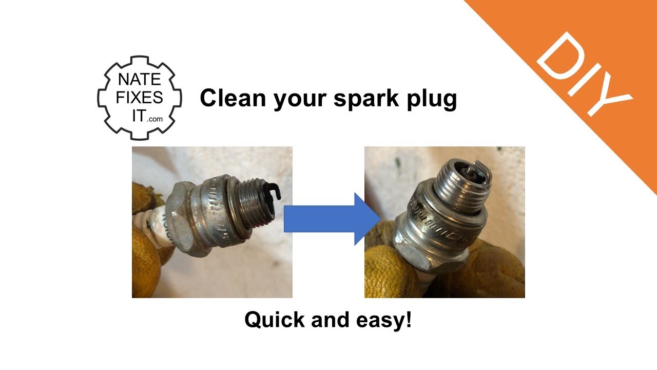 How to clean a spark plug - YouTube