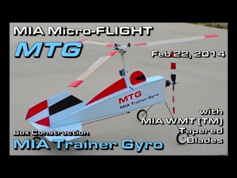 Trainer RC Autogyro - MIA Micro-FLIGHT "MIA MTG™" Box Construction with ...