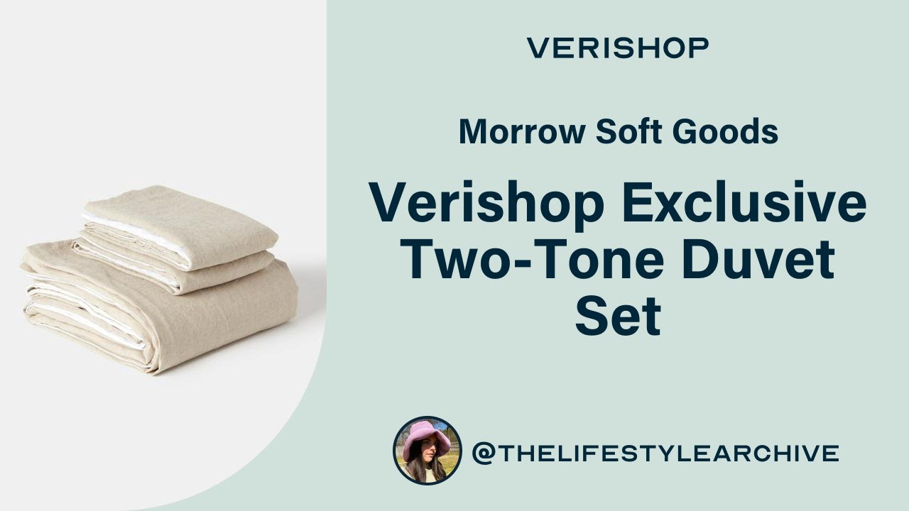 Morrow Soft Goods Verishop Exclusive Two-Tone Duvet Set Review - YouTube
