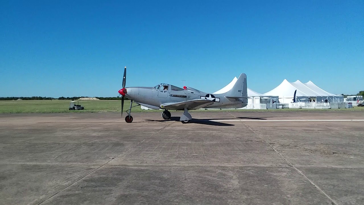 Wings Over Dallas 2017- P63 King Cobra Idling - YouTube