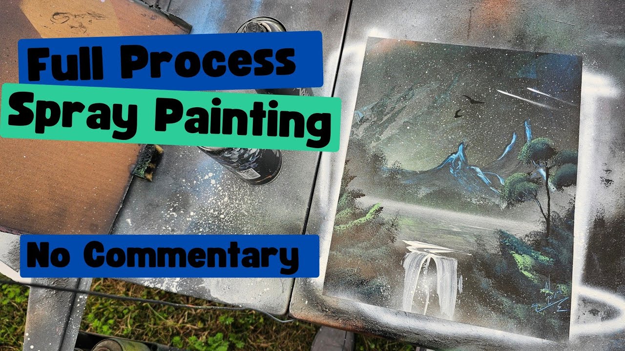No Commentary, Full Nature Spray Paint Art - YouTube