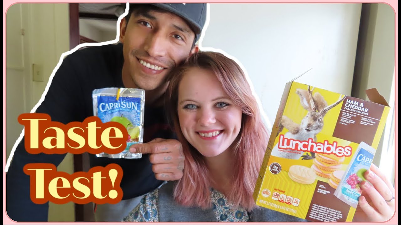 Taste Testing Lunchables with my Fiancé! (I also make an Oreo dessert ...