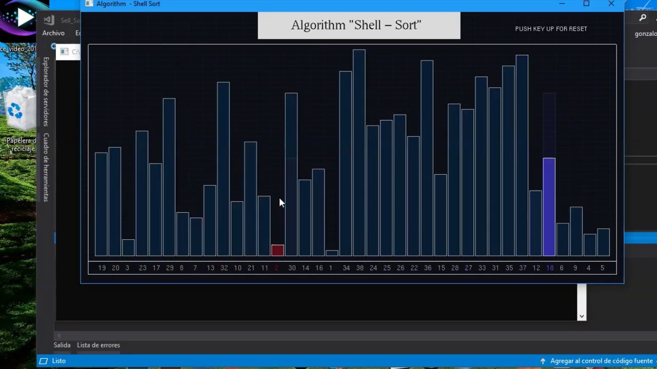 Shell Sort in OpenGL | Ordenamiento Shell - YouTube