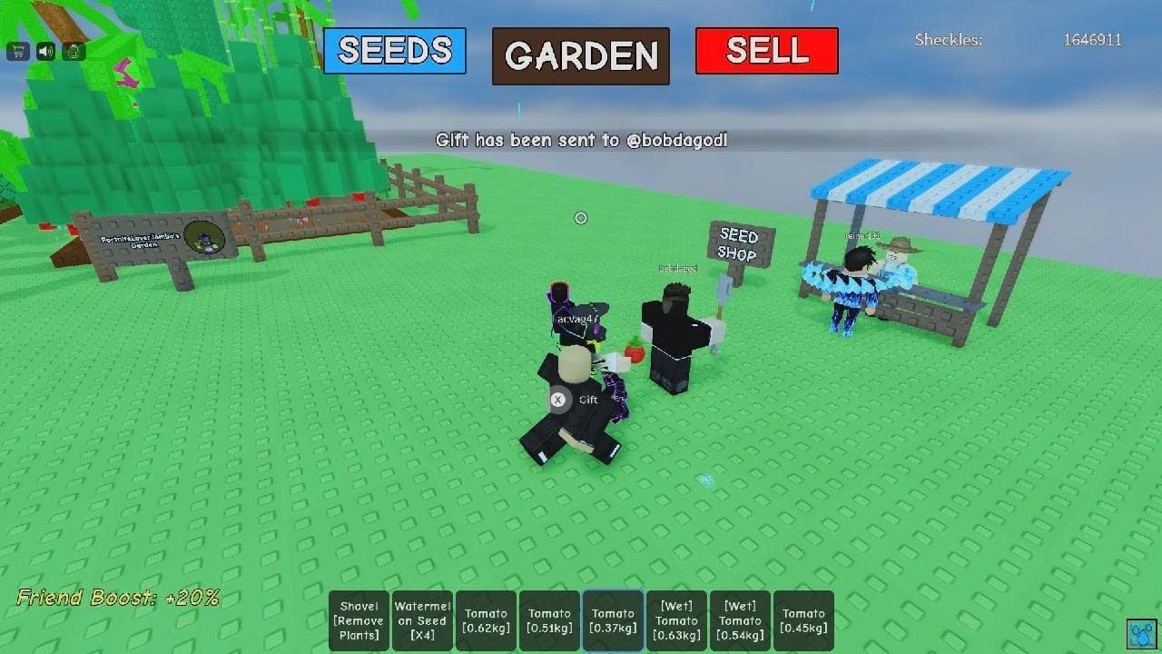 Playing Roblox Grow A Garden - YouTube