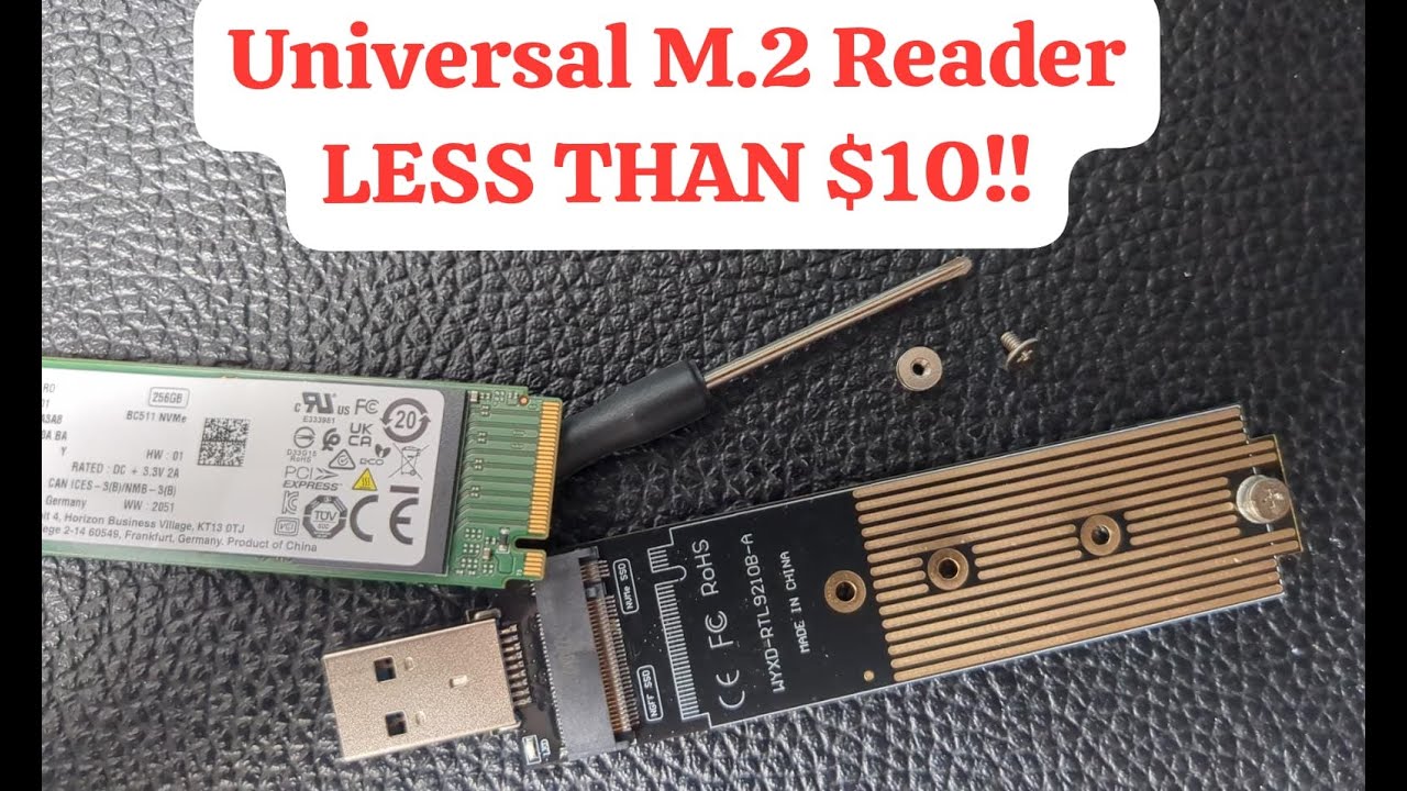 M.2 SSD reader Dual Sata + NVMe!! All Sizes (& free screwdriver) - YouTube