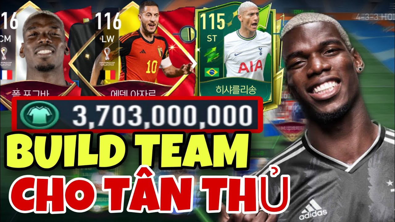 THỬ THÁCH CHI 3 TỶ BUILD TEAM CHO NGƯỜI MỚI CHƠI FIFA MOBILE HÀN QUỐC ...