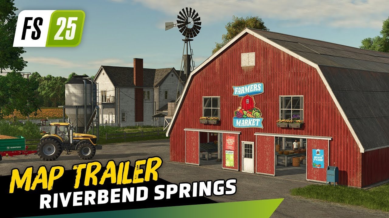 Farming simulator 25 | FS25 Map Riverbend Trailer - YouTube