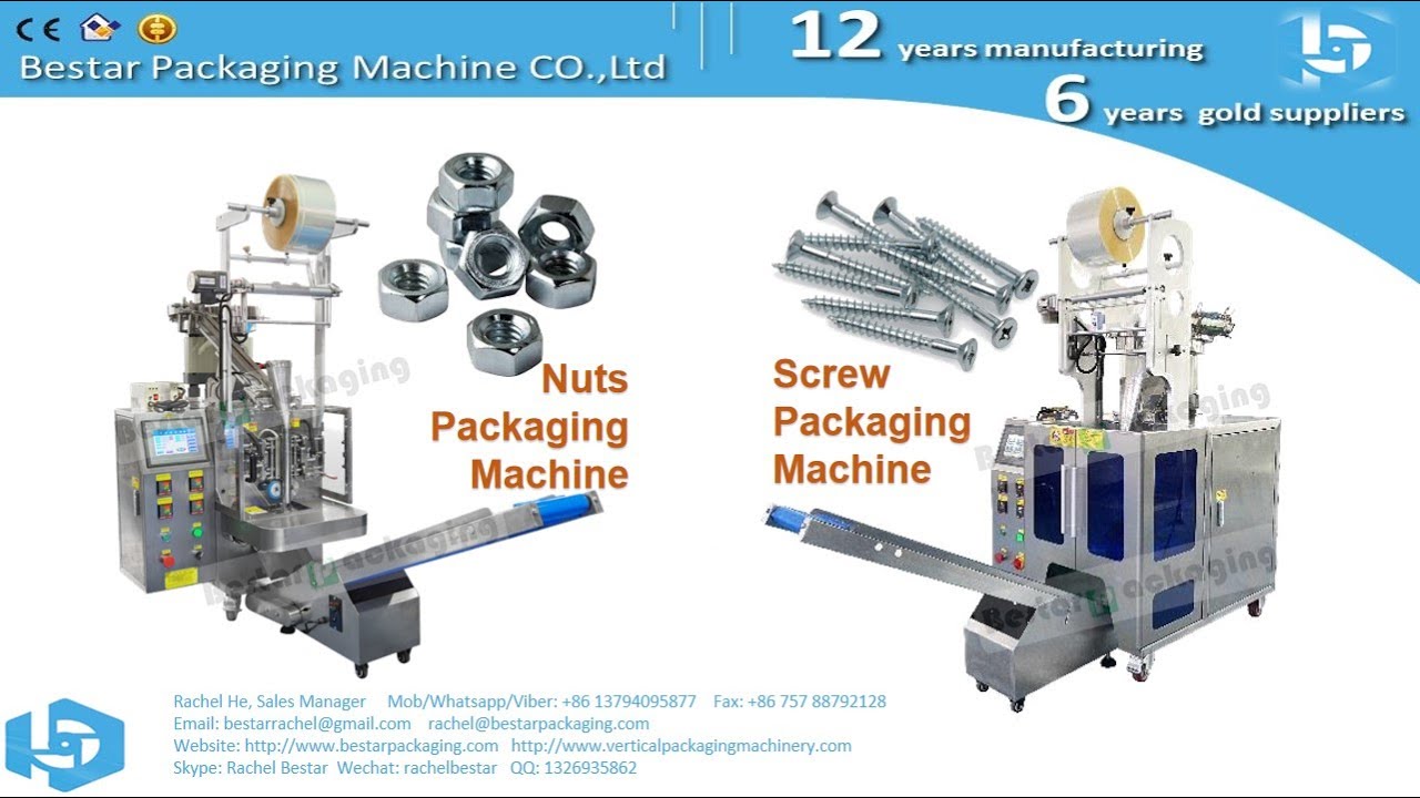 Screw packaging machine and Nuts packing machine - YouTube