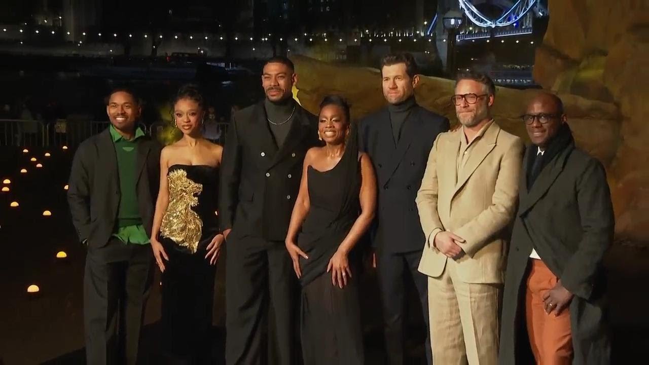Aaron Pierre, Tiffany Boone, Anika Noni Rose and Seth Rogen attend ...