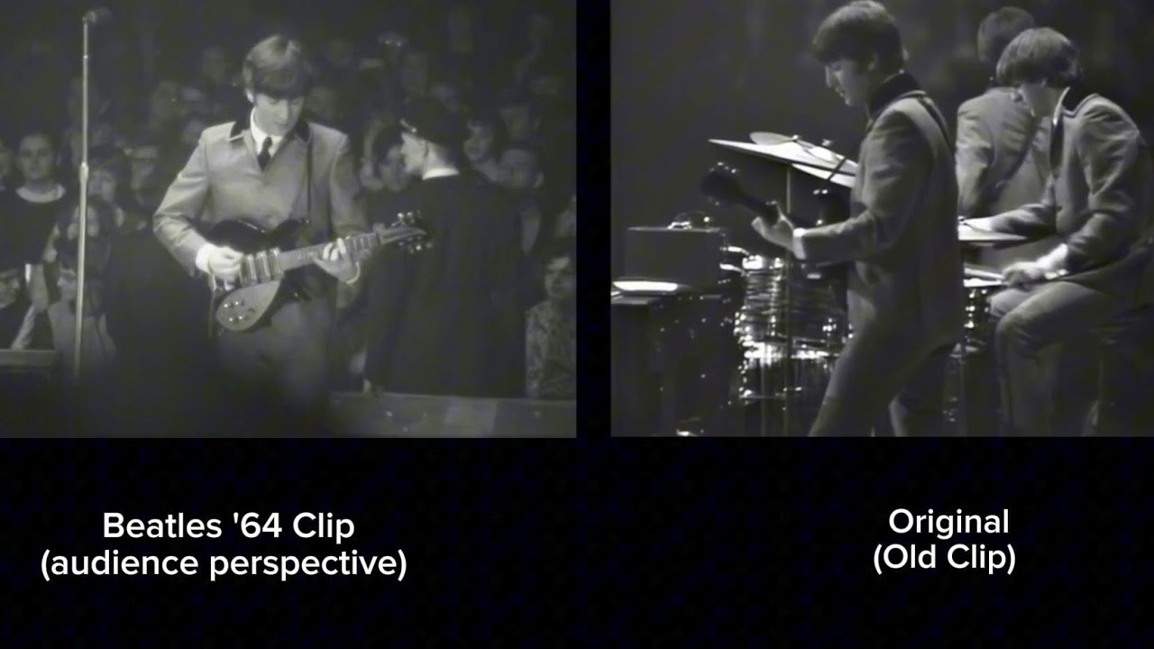 Rare Footage Comparison The Beatles - Roll Over Beethoven Washington ...