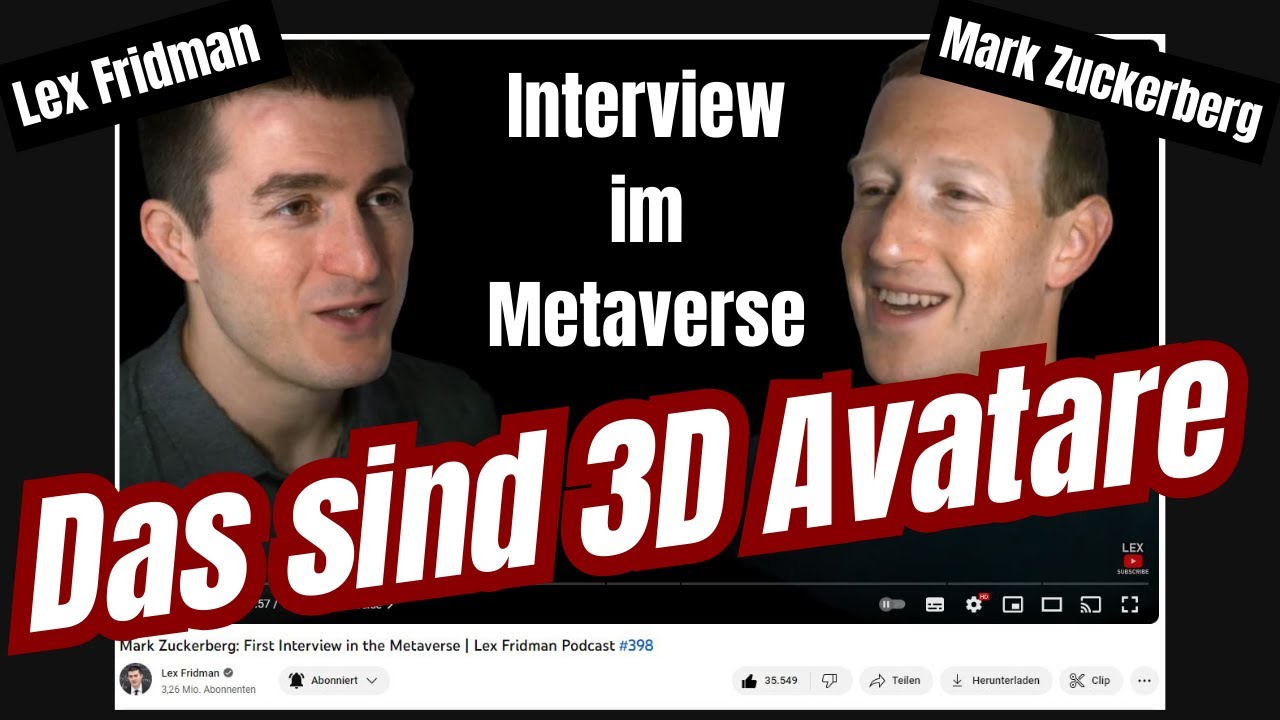 UNGLAUBLICH Mark Zuckerberg in 3D - Interview im #metaverse | Podcast ...