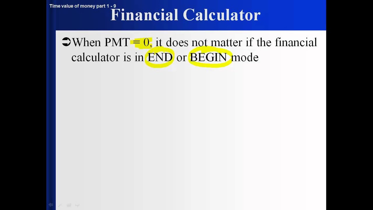 02 005 01 financial calculator and future value - YouTube