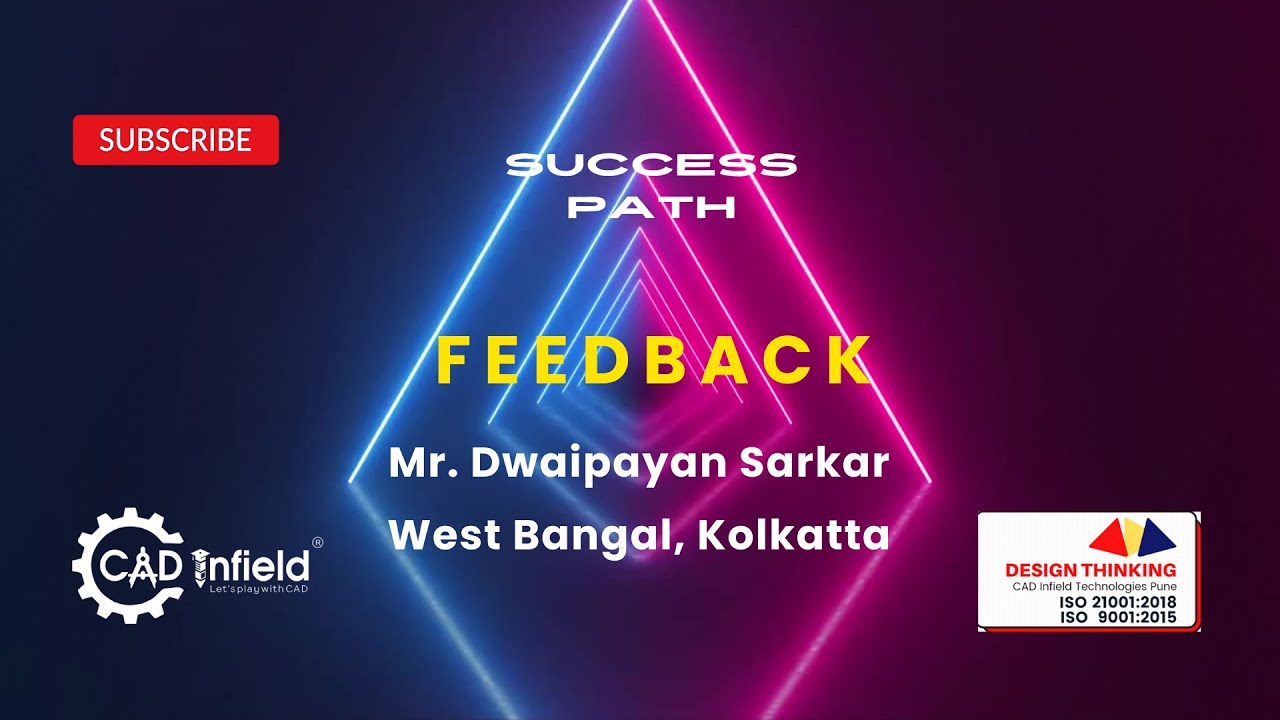CAD Infield Success Story Mr Dwaipayan Sarkar, West Bengal, Kolkata - YouTube