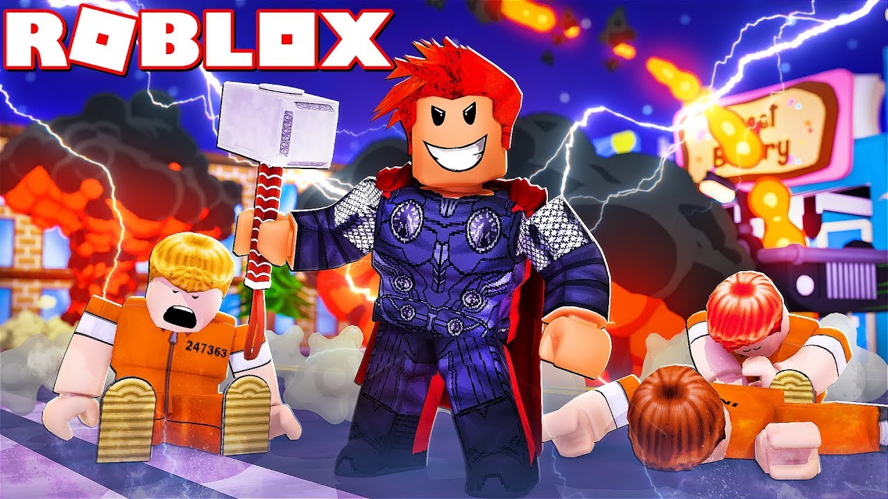 I AM THOR THE THUNDER GOD IN ROBLOX SUPERHERO SIMULATOR - YouTube