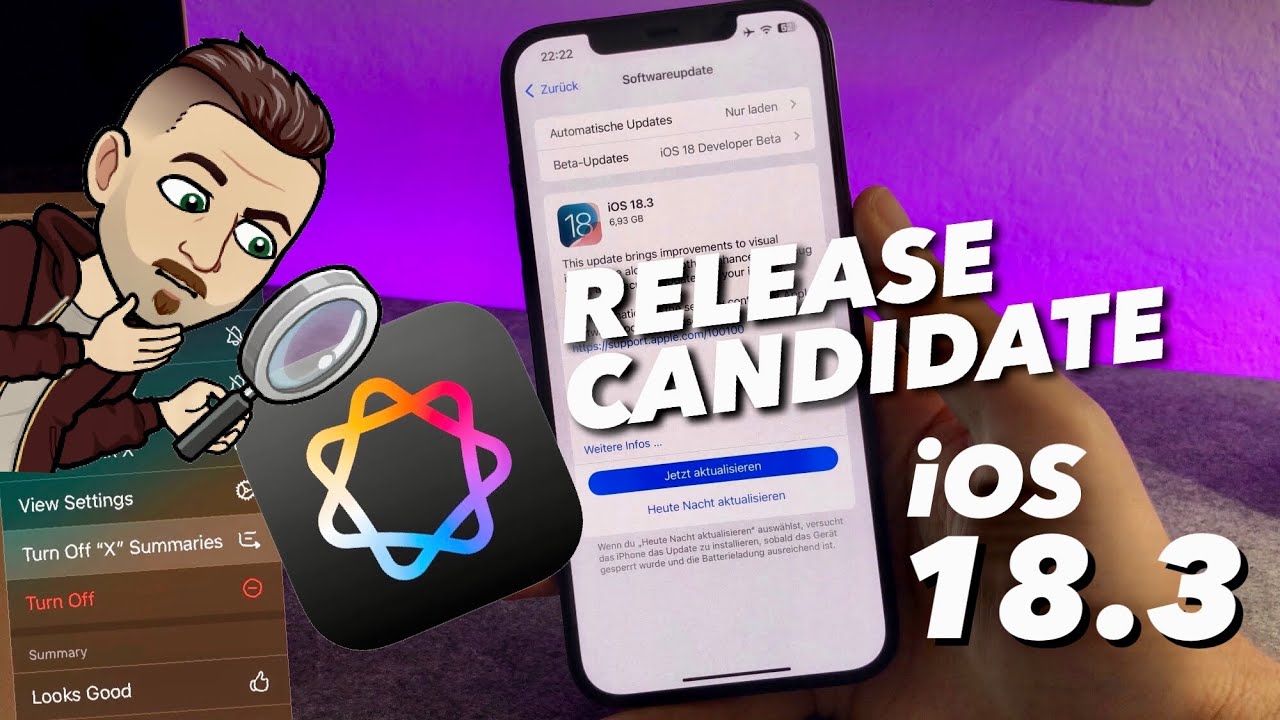 Der RELEASE CANDIDATE für iOS 18.3 ist da ! Wann kommt das UPDATE für ...