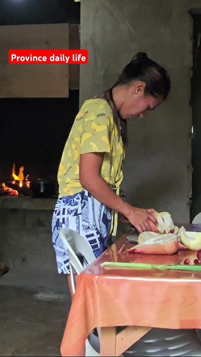 Cooking banana blossom with coconut milk #provincelifeinphilippines #shortvideo # ...