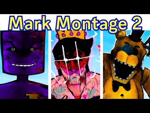 FNF x FNAF x YOUTUBE PEAK IS BACK! Markiplier Montage CHAPTER 2 + CUTSCENE LYRICS (BONED Revisited)