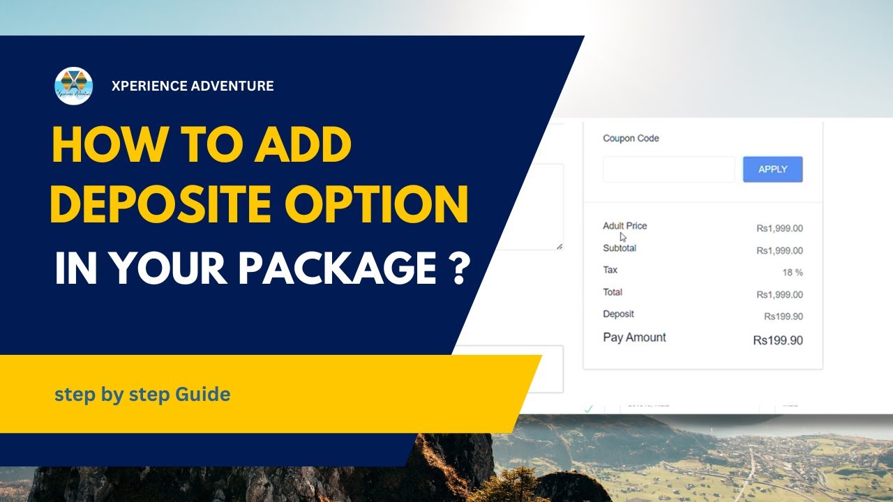 How to Set Up Advance Deposits for Your Activity on XA - YouTube